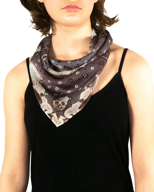 MILA & SUCH Bare Bones Silk Chiffon Scarf Small