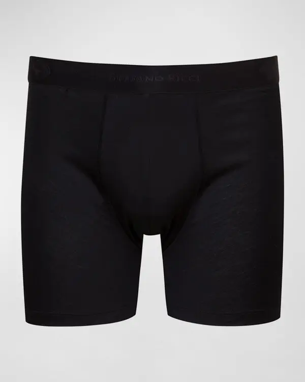 Stefano Ricci Solid Cotton Boxer Briefs