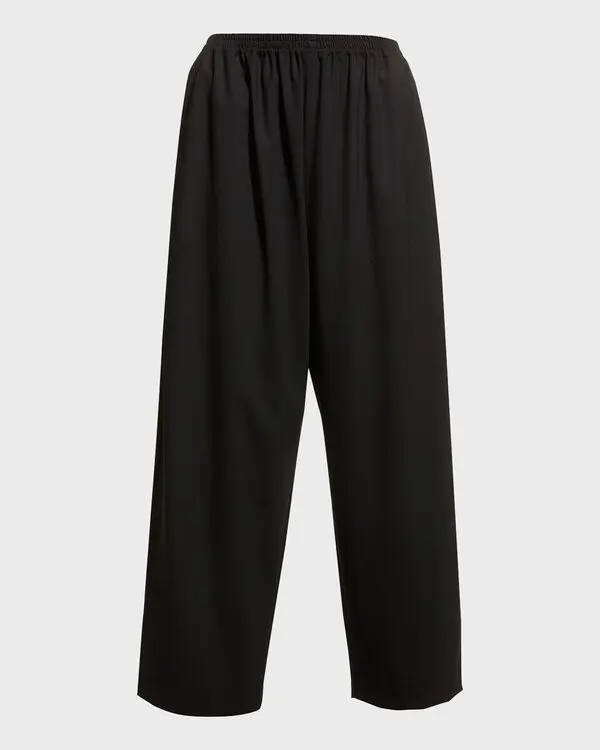 Eskandar Relaxed Tapered Trousers - Black