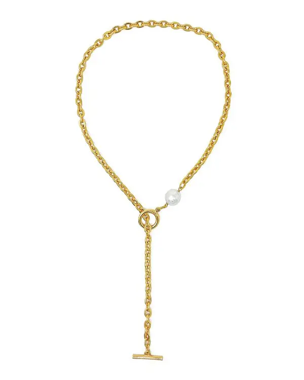 BEN-AMUN Chain Necklace With Pearl