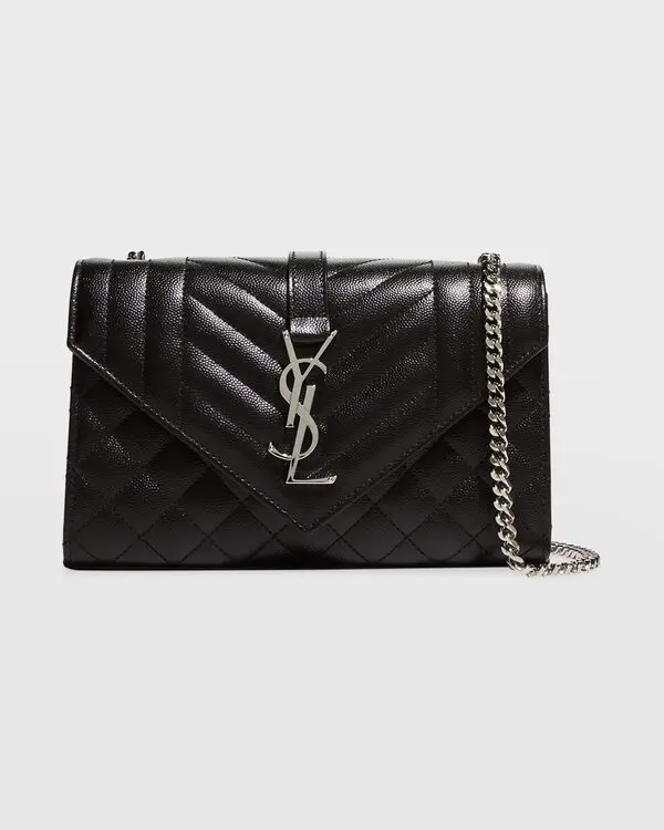 Saint Laurent Envelope Triquilt Small Shoulder Bag