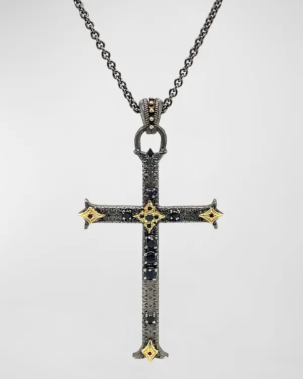 Armenta Romero Blackened Crivelli Cross Pendant
