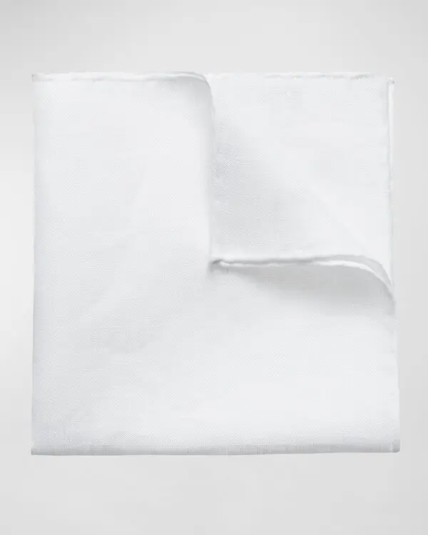 Eton Solid Linen Pocket Square