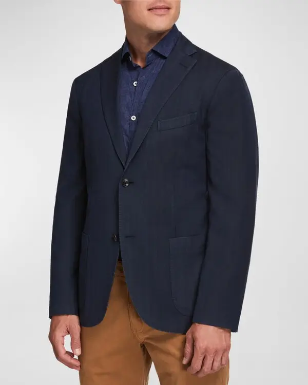 Boglioli Herringbone Two-button Jacket