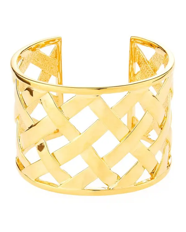 KENNETH JAY LANE Basketweave Cuff Bracelet