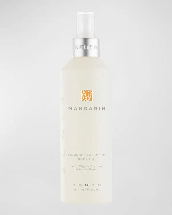 ZENTS 8.1 Oz. Mandarin Luminous Cashmere Body Oil