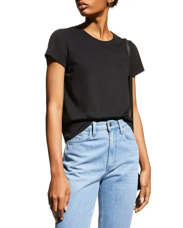 Lafayette 148 New York Modern Jersey Tee - Black