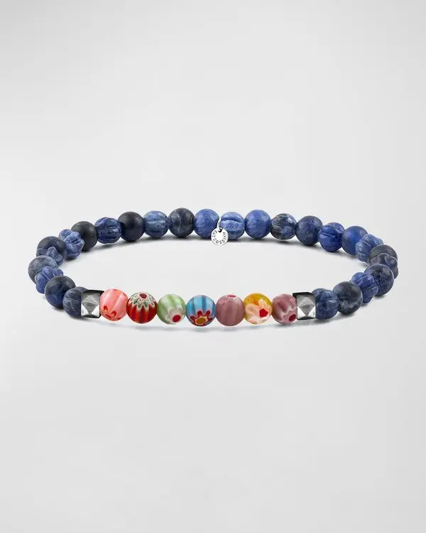 Tateossian And Millefiori Bead Bracelet