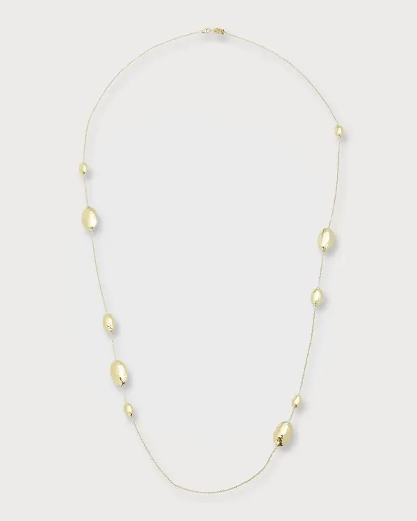 Ippolita 18k Long Hammered Multi Station Layering Necklace - Gold