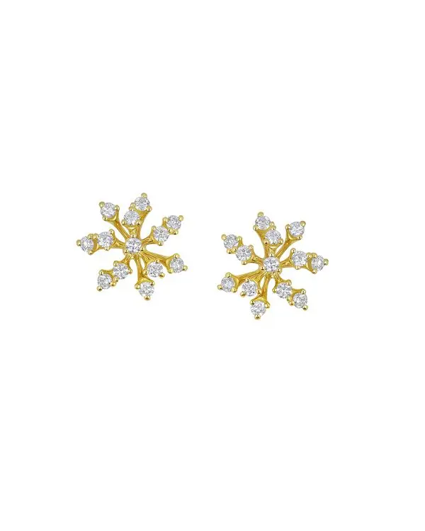 Hueb Luminus 18k Diamond Stud Earrings - Yellow Gold