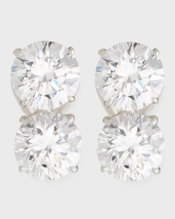 FANTASIA BY DESERIO 8 Tcw Double Zirconia Earrings