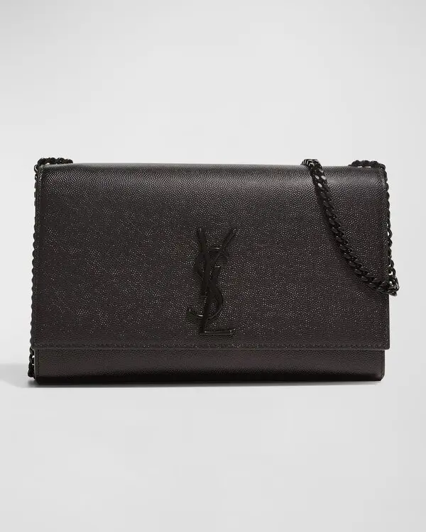 Saint Laurent Kate Medium Shoulder Bag In Grained Leather
