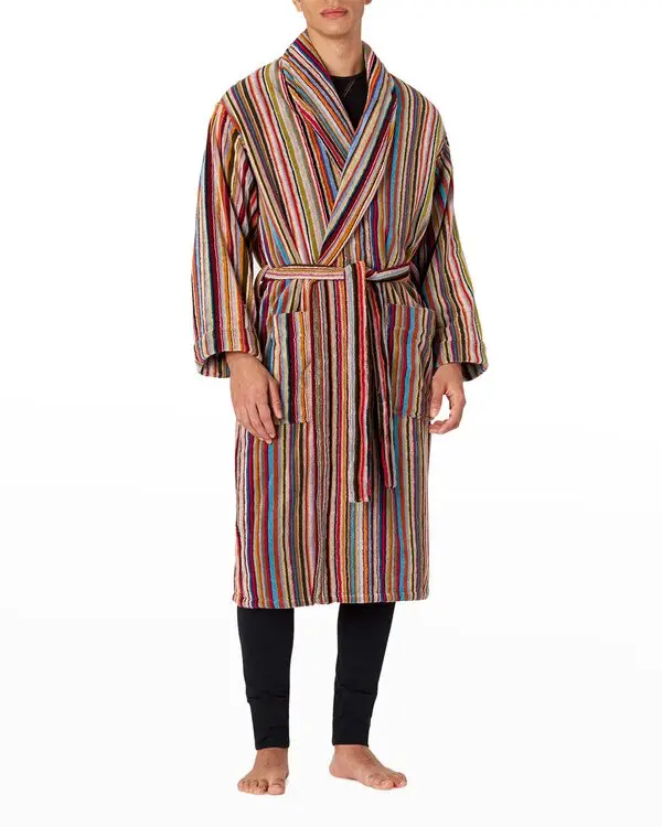 Paul Smith Multi-stripe Shawl Robe - Multicolor
