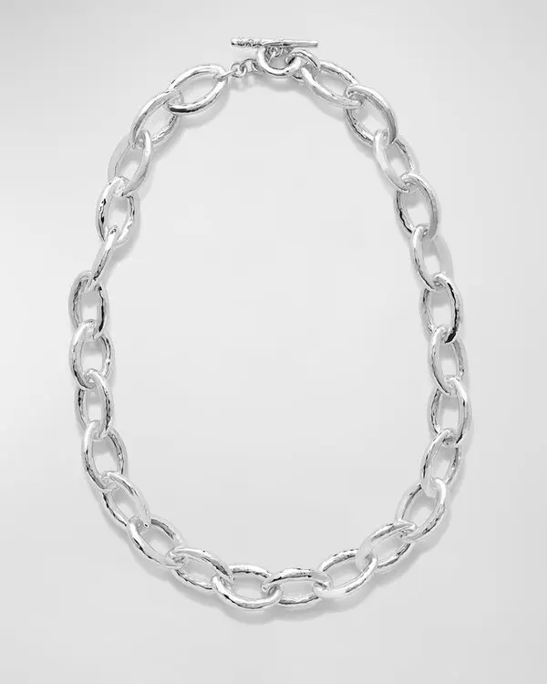 Ippolita 925 Classico Mini Hammered Bastille Link Necklace