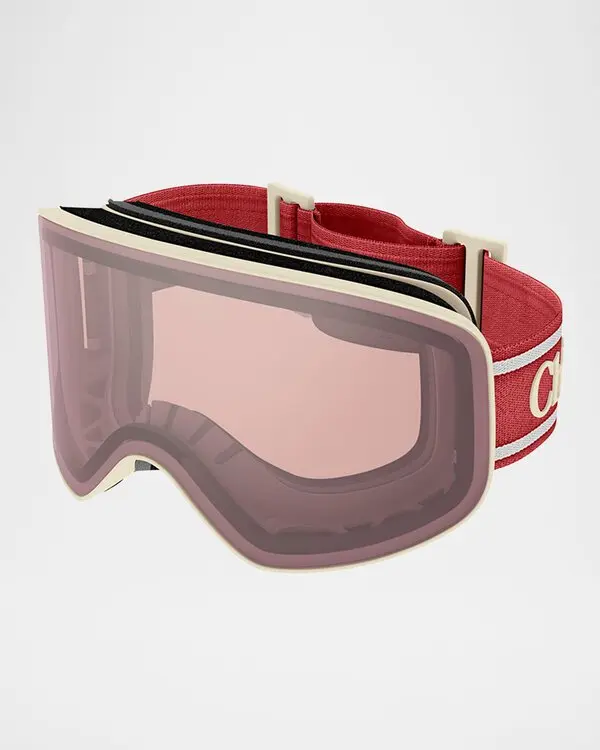 Chloé Logo Ski Goggles - Matte Ivory