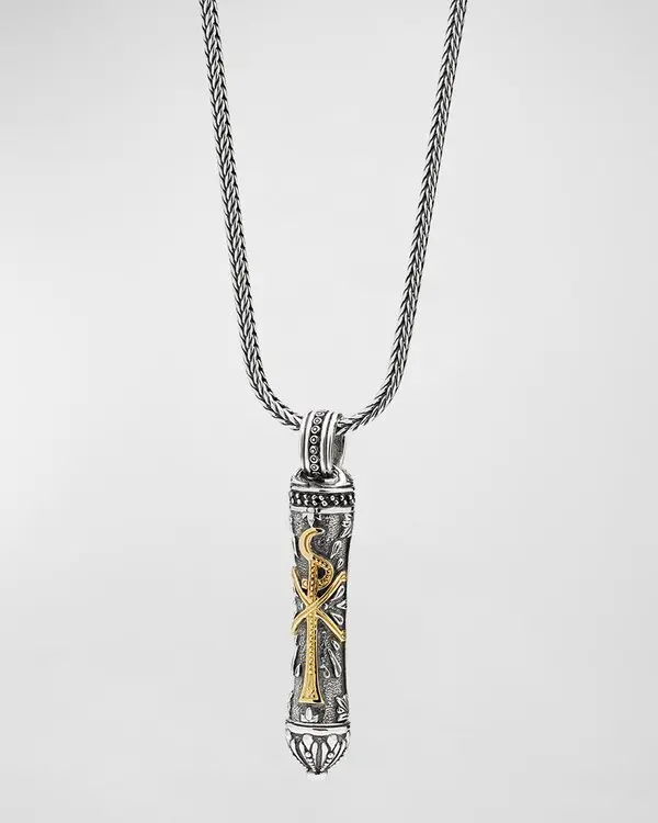 Konstantino Stavros Pendant With 18k Gold And Black Spinel