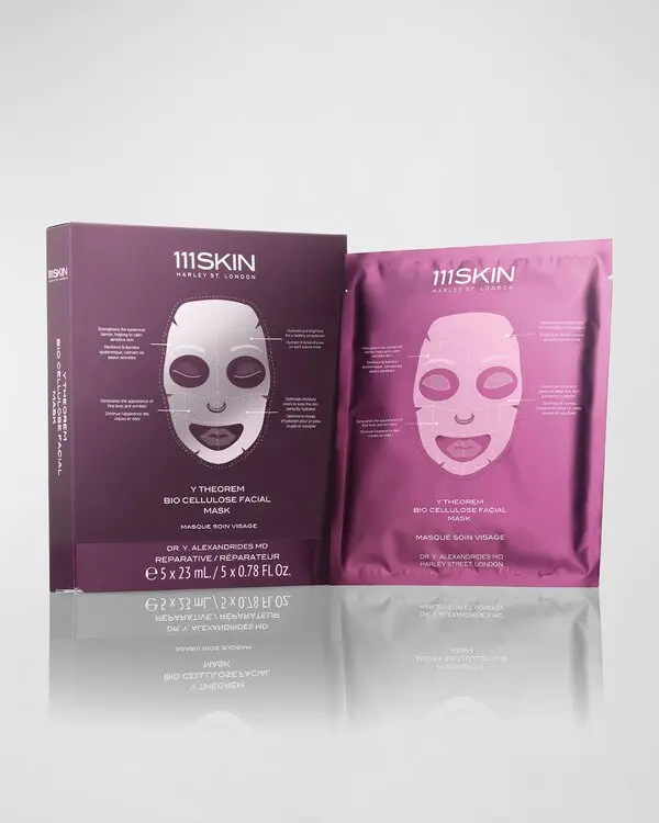 111SKIN Y Theorem Bio Cellulose Facial Mask Box, 5 Count - One-color