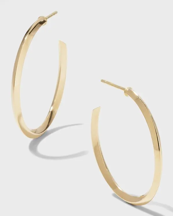 Lana Jewelry 14k Gold 25mm Royale Hoop Earrings