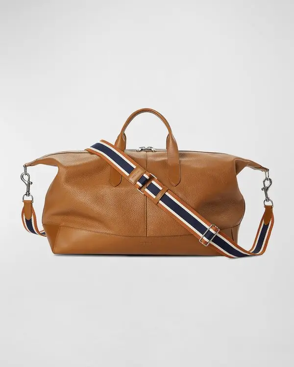 Shinola Canfield Grained Leather Duffle Bag - Tan