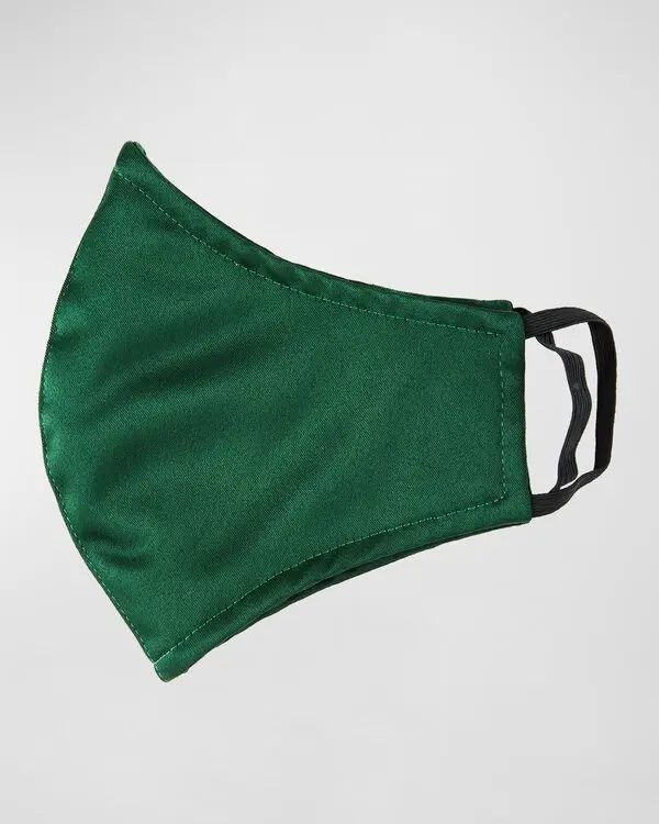TELLI SWIFT Militia Satin Mask Face Covering - Satin Green