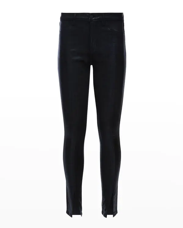L'Agence Jyothi High-rise Coated Jeans