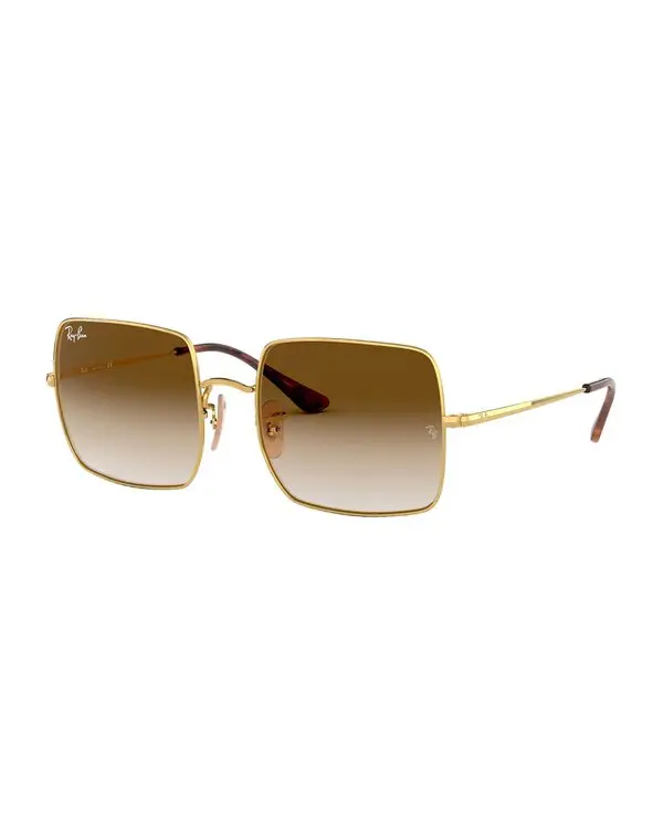 Ray-ban Metal Square Sunglasses - Gold