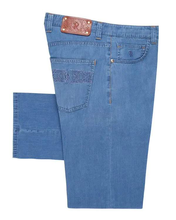 Stefano Ricci Embroidered Jeans