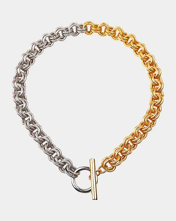 BEN-AMUN Two-tone Link Necklace - Multi