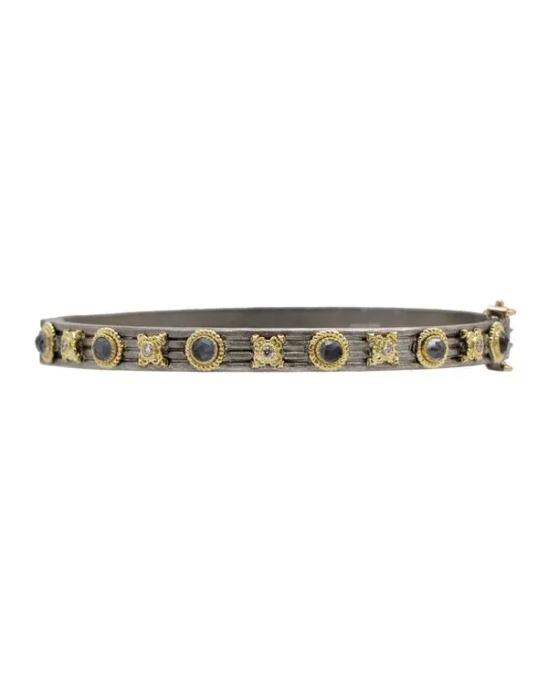 Armenta Old World Diamond "x" Hinged Bracelet