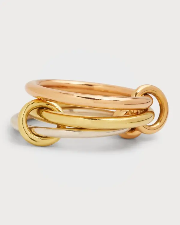 SPINELLI KILCOLLIN Raneth Mx Silver And Gold 3-link Annulet Ring - One ...