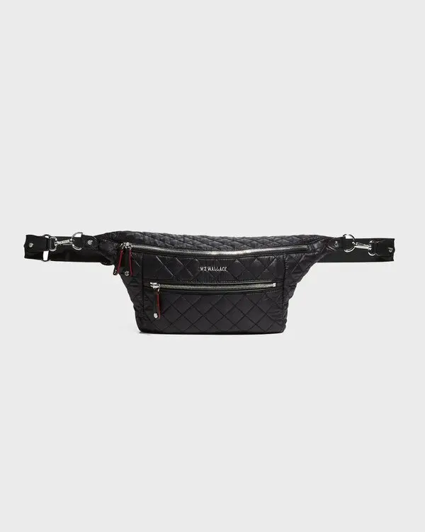 Mz Wallace Crosby Quilted Nylon Sling Bag - Black