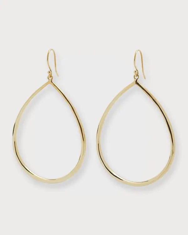 Ippolita Sculpted Open Teardrop Earrings - Gold