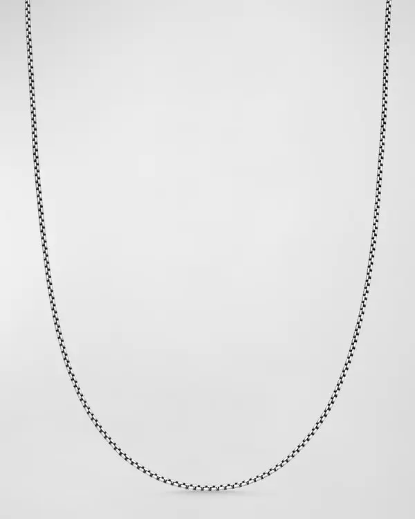 David Yurman Baby Box Chain Necklace