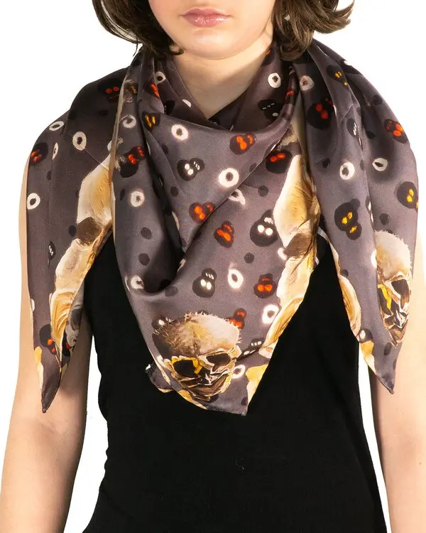 MILA & SUCH Bare Bones Silk Twill Scarf