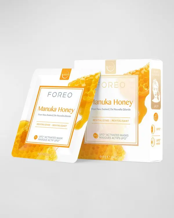 Foreo Ufo Manuka Honey Revitalizing Mask, 6 Count