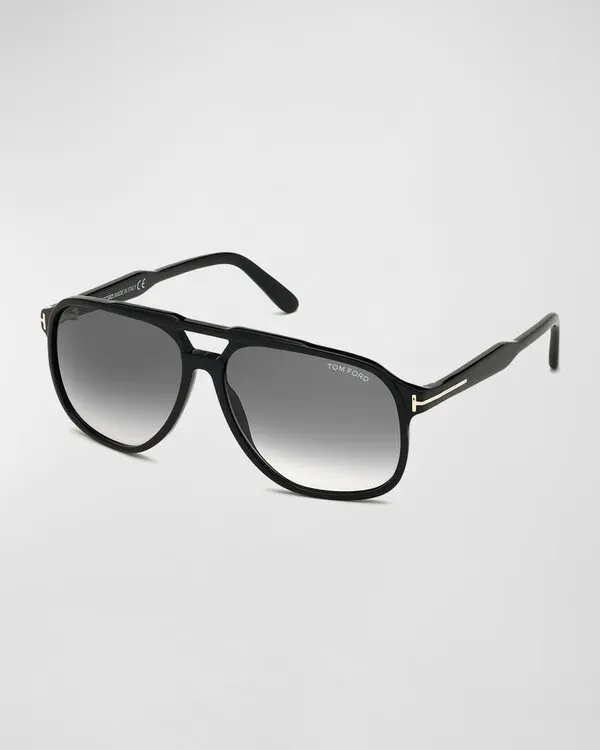 TOM FORD Raoul Aviator Sunglasses - Black