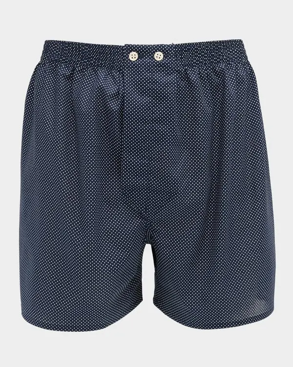 Derek Rose Plaza Pindot Boxer Shorts