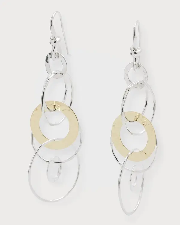 Ippolita Chimera Collection Hammered Jet Set Dangle Earrings - Gold And Silver