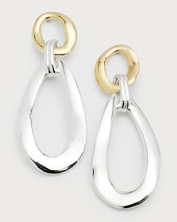 Ippolita Chimera Double Drop Earrings - Gold And Silver