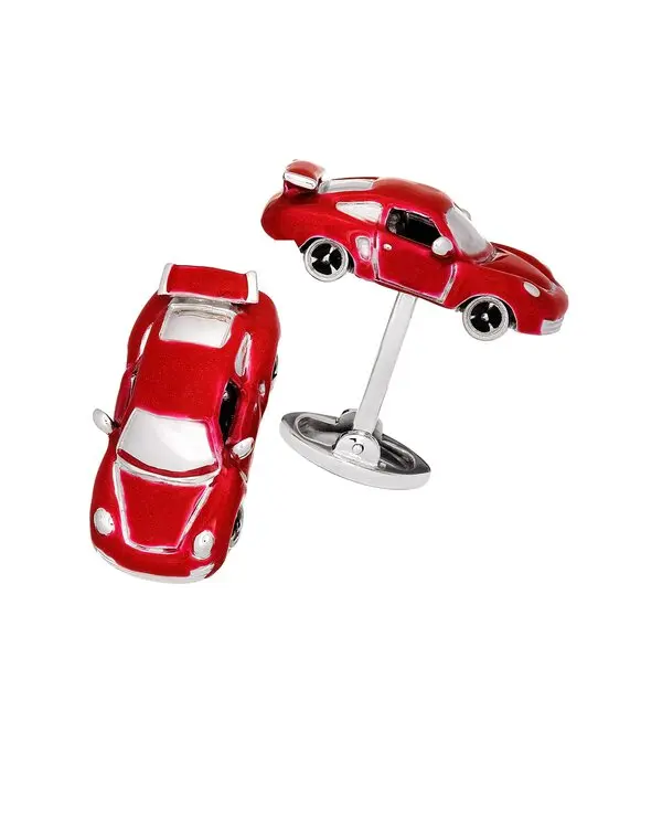 JAN LESLIE Fast Race Car Cuff Links