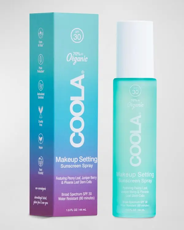 COOLA 1.5 Oz. Classic Makeup Setting Spray Spf30 Green Tea And Aloe - One-color