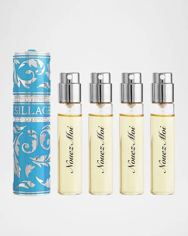HOUSE OF SILLAGE Nouez Moi Travel Spray With Refills, 0.3 Oz./ 8.0 Ml