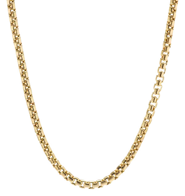 David Yurman 18k Box Chain Necklace - Gold