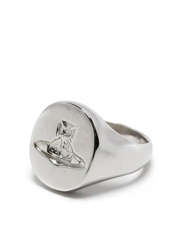 Vivienne Westwood Seal Engraved Orb Ring - Silver | Editorialist