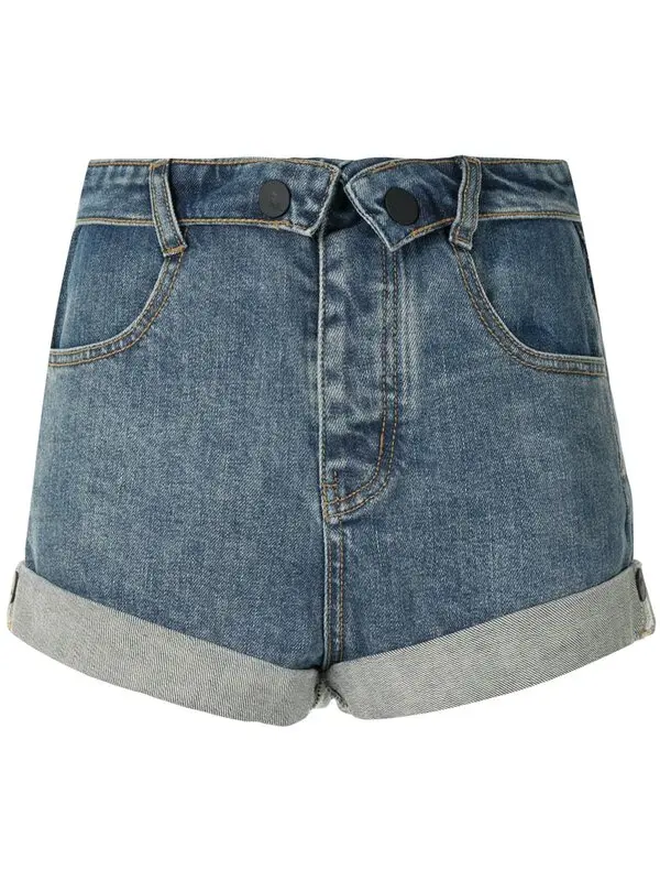 HACULLA. Fold Denim Shorts - Blue
