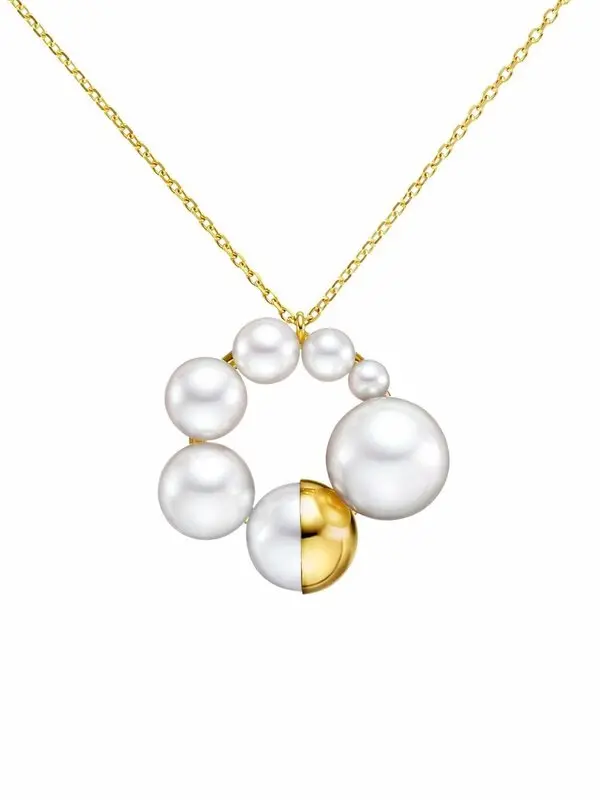 TASAKI 18kt Yellow M/g Shell Pearl Pendant