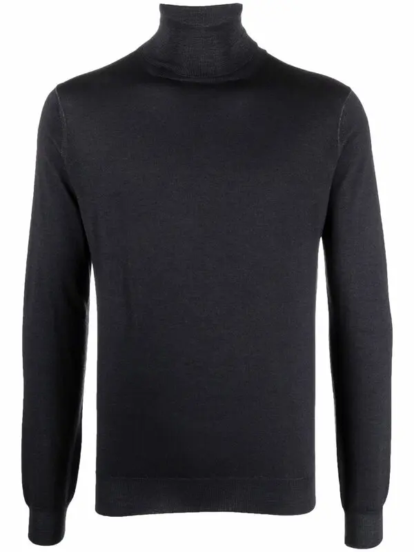 DELL'OGLIO Roll Neck Merino Wool Jumper