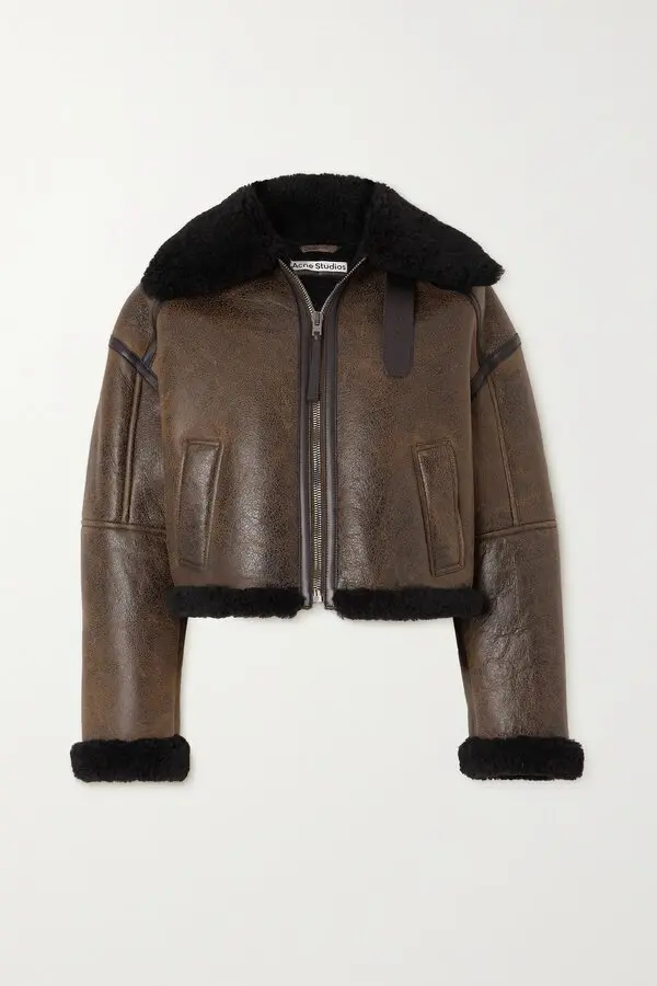 Acne Studios Shearling Jacket - Brown