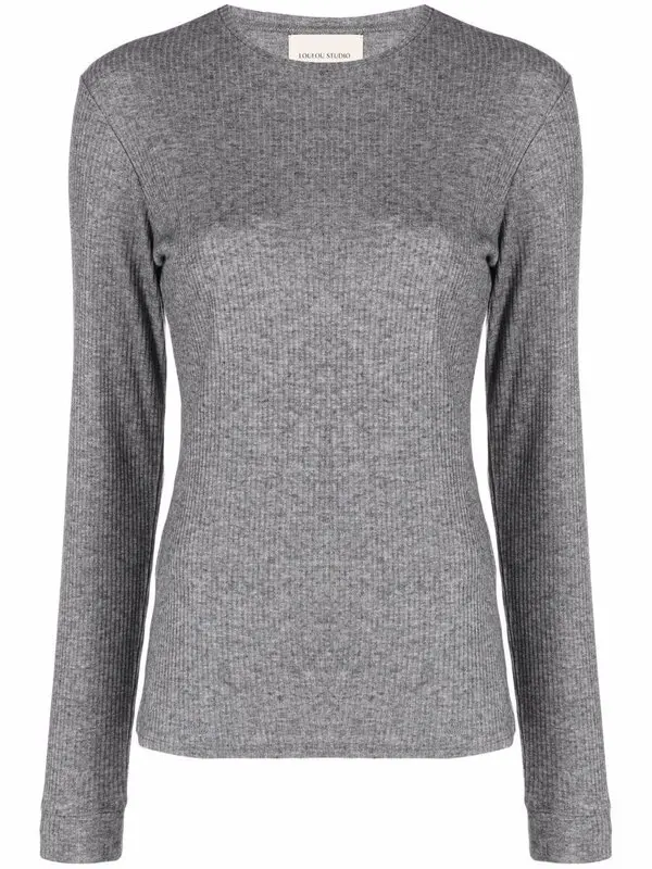Loulou De Saison Ortigia Round-neck Jumper - Grey