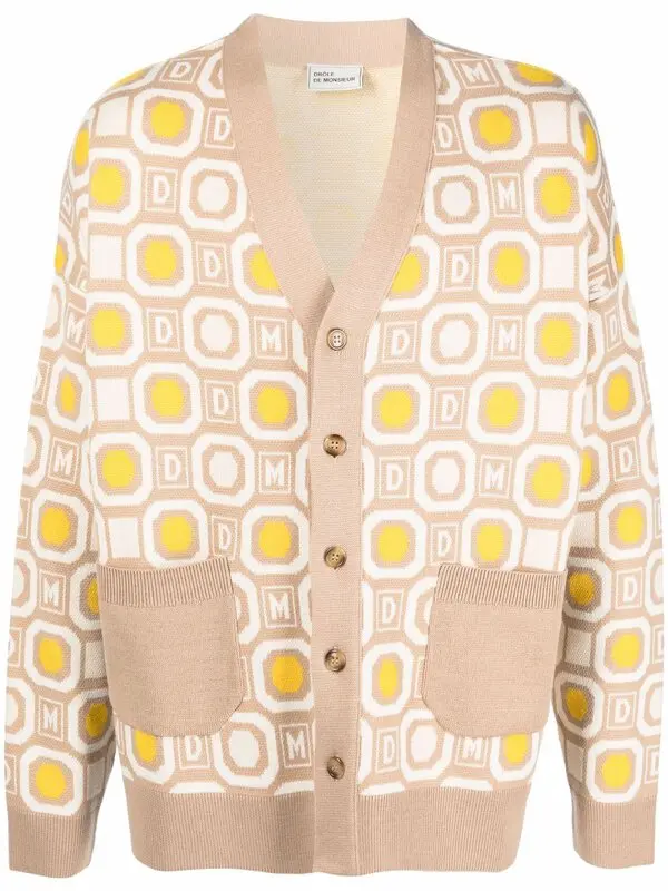 Drole De Monsieur Geometric Button-down Cardigan